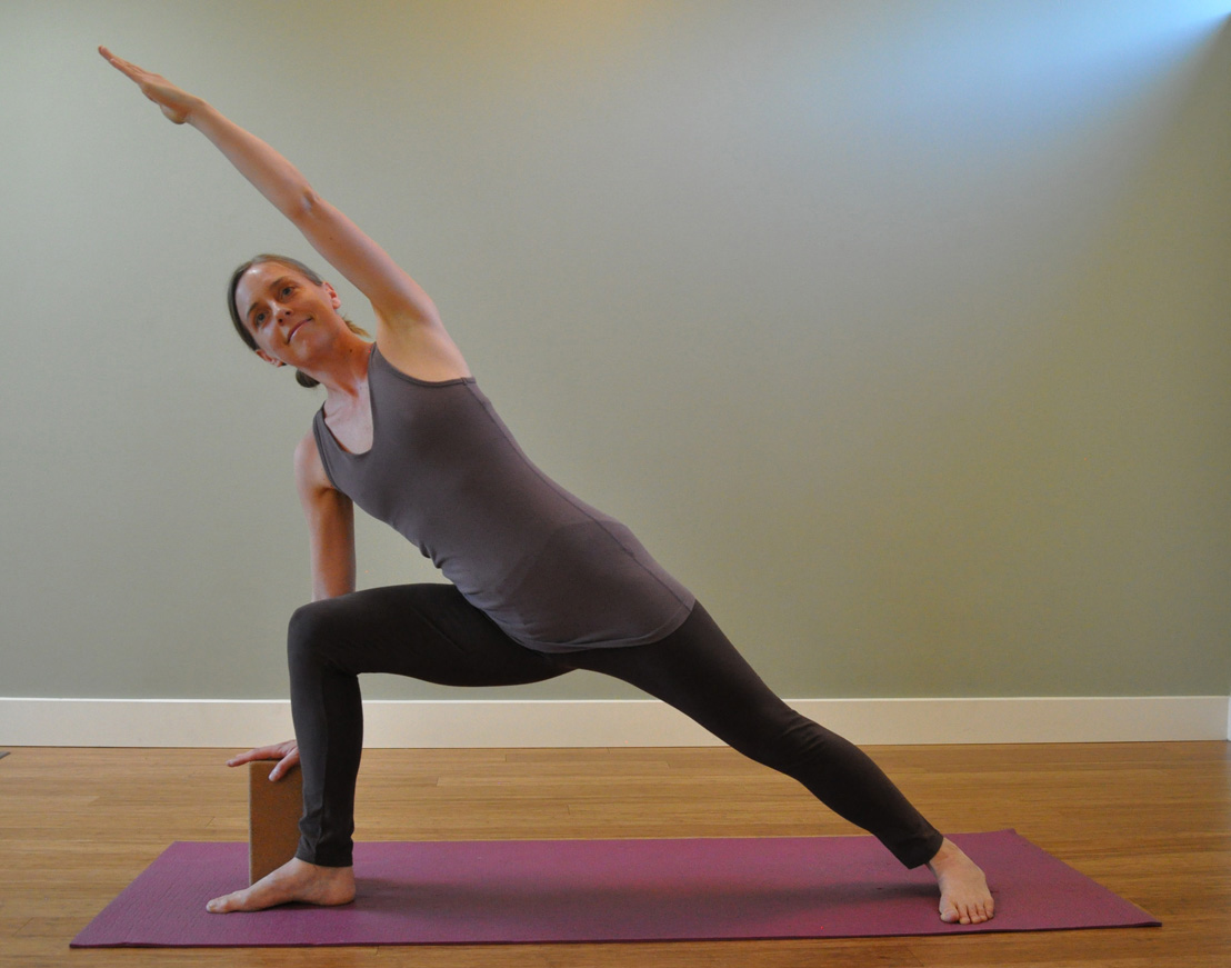 Align Your Side Angle Pose with a Yoga Block - Hugger Mugger